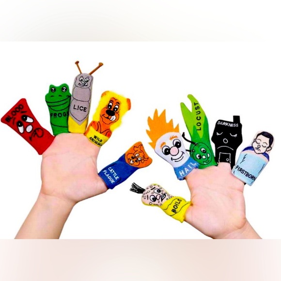 unknown | Holiday | Passover Plagues Finger Puppets Polyester Plush ...